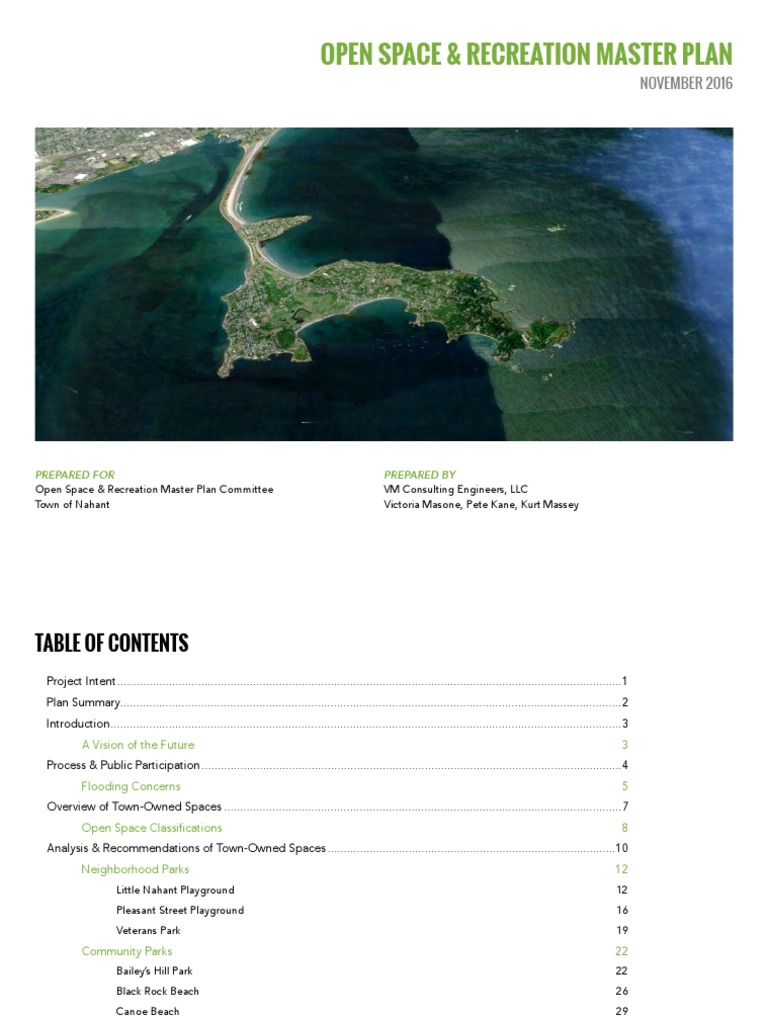 Nahant - Open Space Master Plan | PDF | Parks | Trail