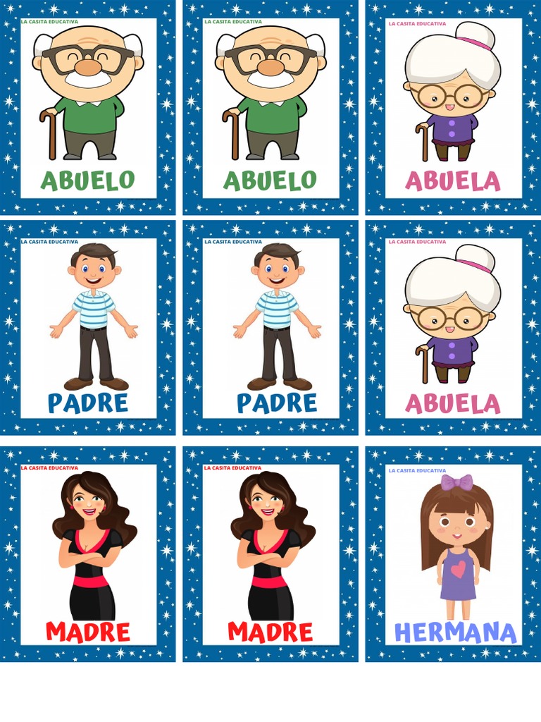 Memorama Familiar para Imprimir | PDF | Arte | Salud y bienestar