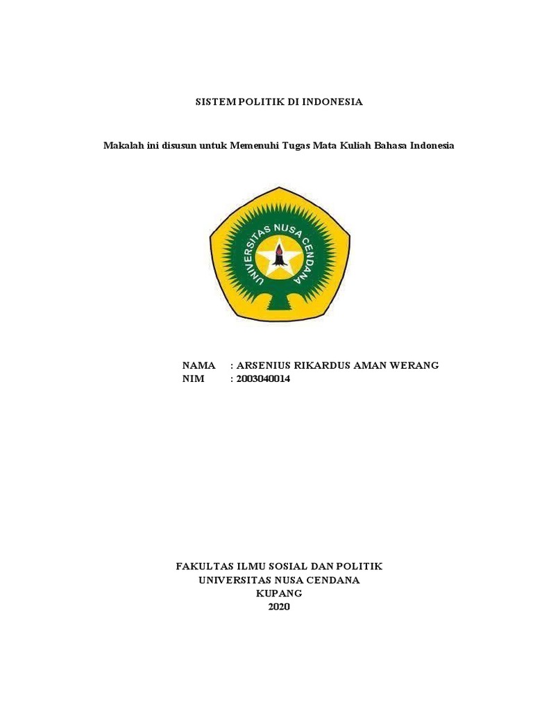 Makalah Sistem Politik Di Indonesia Pdf 