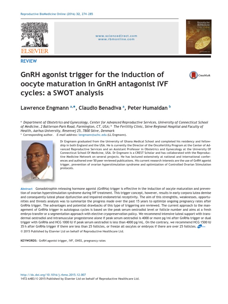 GNRH Agonist Trigger For The Induction of Oocyte Maturation in GNRH ...