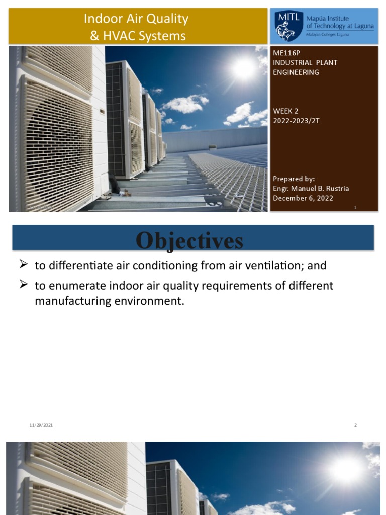 Week 2 - Indoor Air Quality 2t 2022-2023 | Download Free PDF ...
