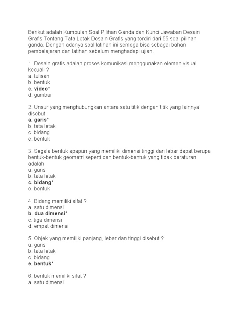 Soal PG DGP | PDF