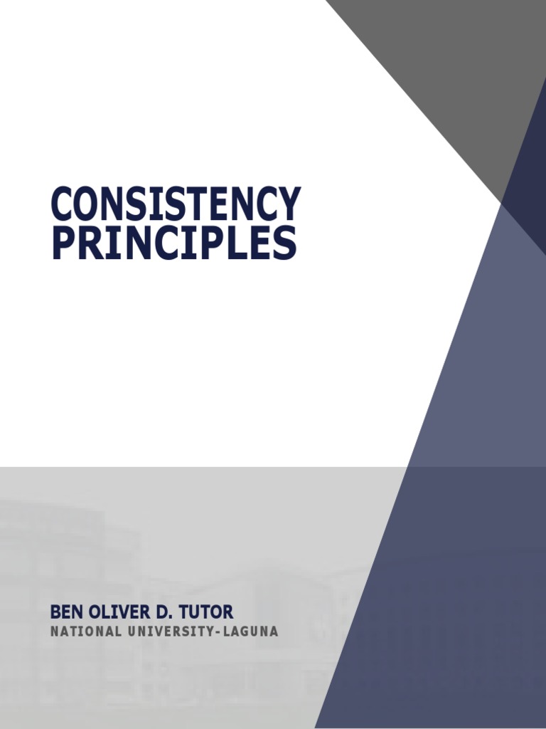 Consistency Principles 1 Pdf Reason Rationality