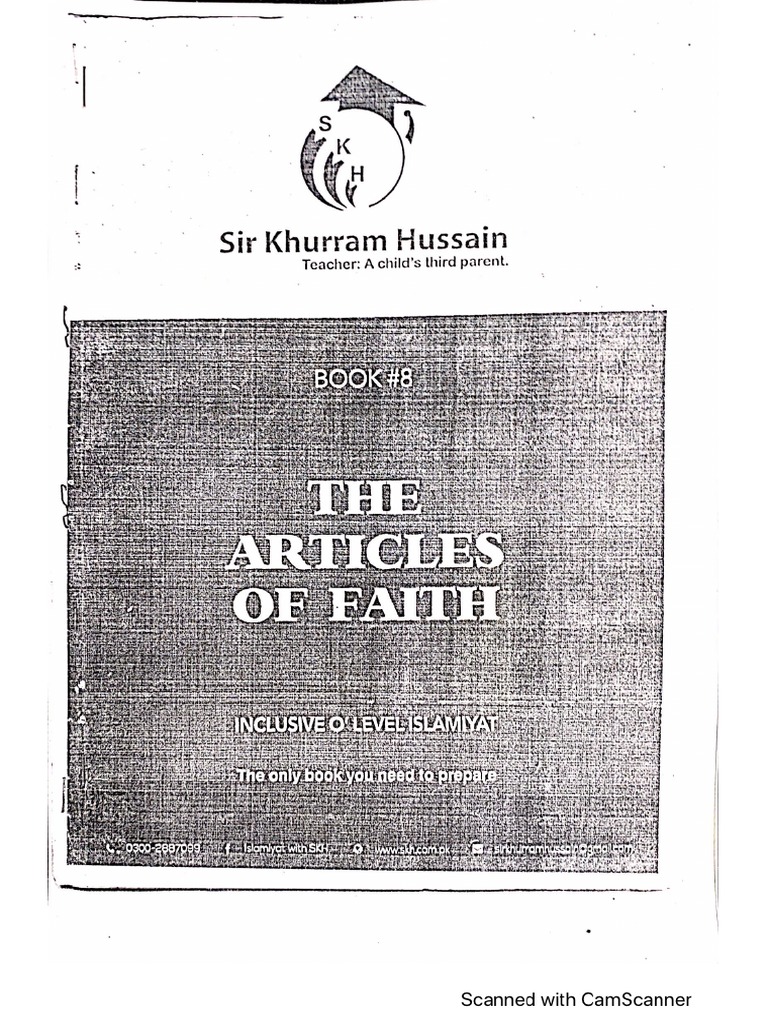 SKH Book 8 The Articles of Faith | PDF