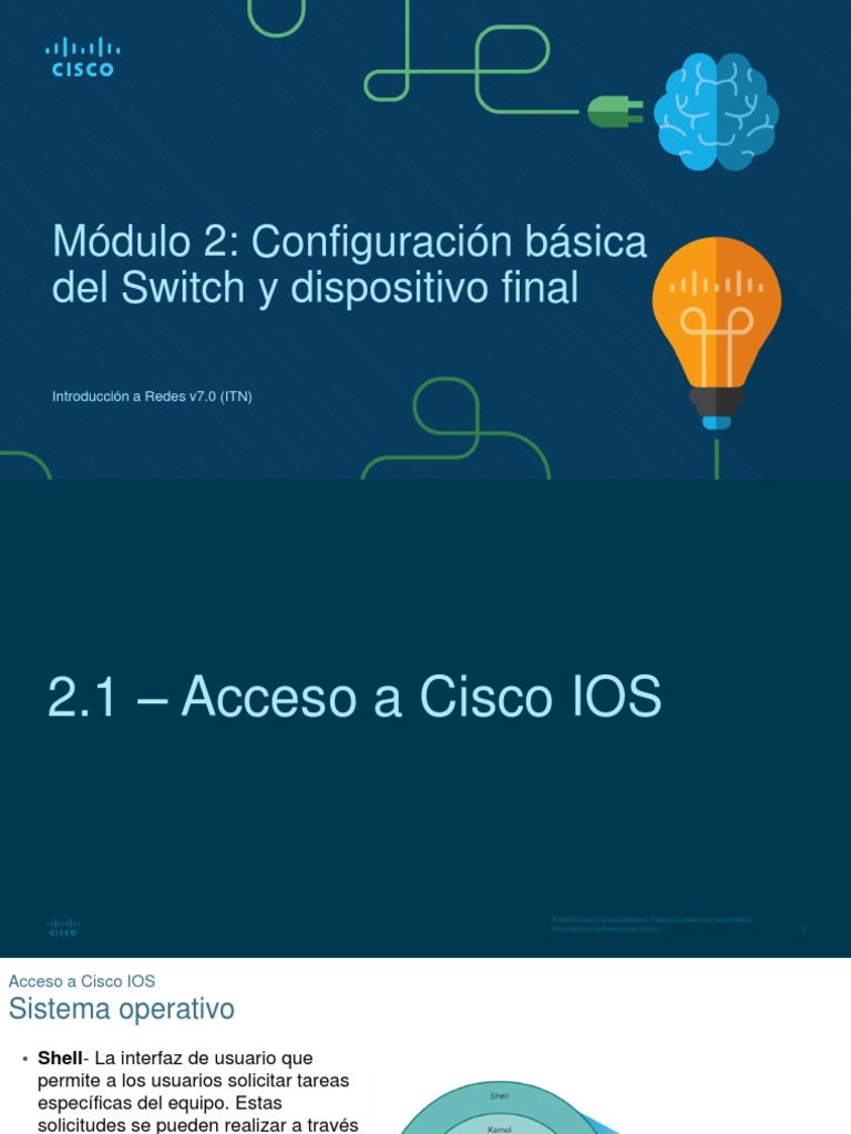 ITN Module 2 | Descargar gratis PDF | Dirección IP | Interfaces gráficas de usuario