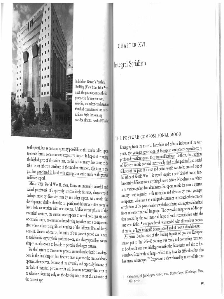 Morgan 16 - Integral Serialism | PDF