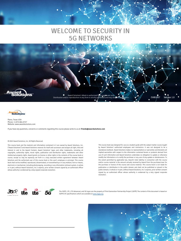 CWB1057 Security in 5G | PDF | Computer Network | Ip Multimedia Subsystem
