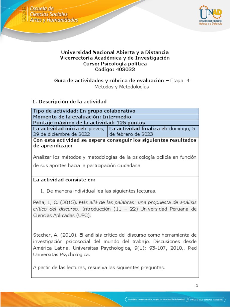 Guia de Actividades y Rúbrica de Evaluación - Unidad 3 - Etapa 4 ...