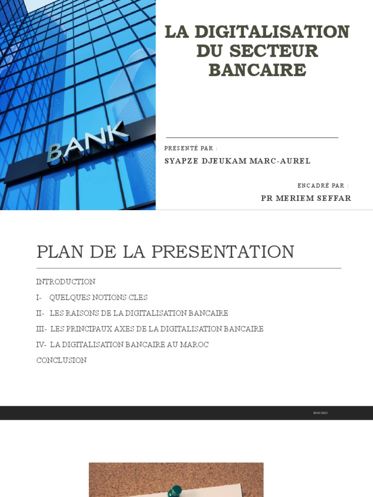 La Digitalisation Du Secteur Bancaire - Marc Syapze | PDF | Technologie financière | Finance et ...