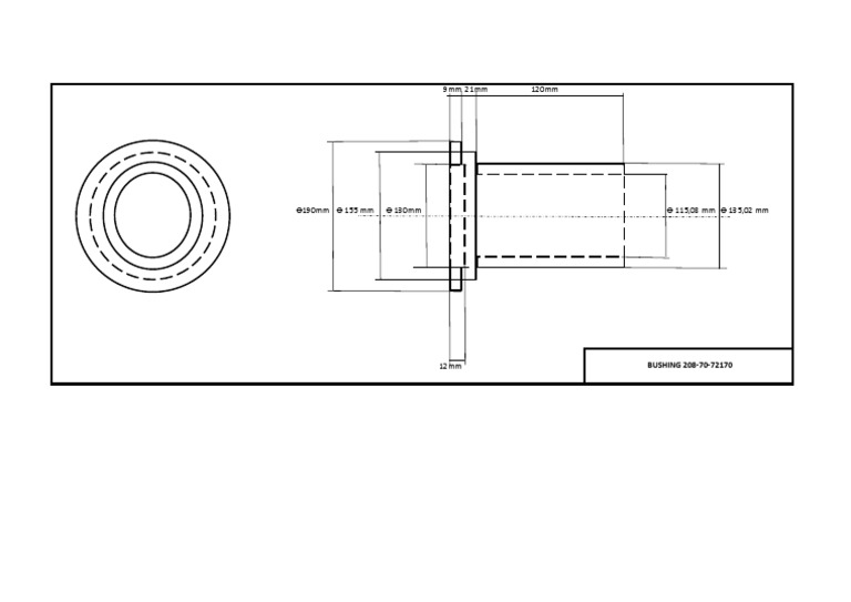 Ukuran Bushing Bucket PC400.Jpg | PDF