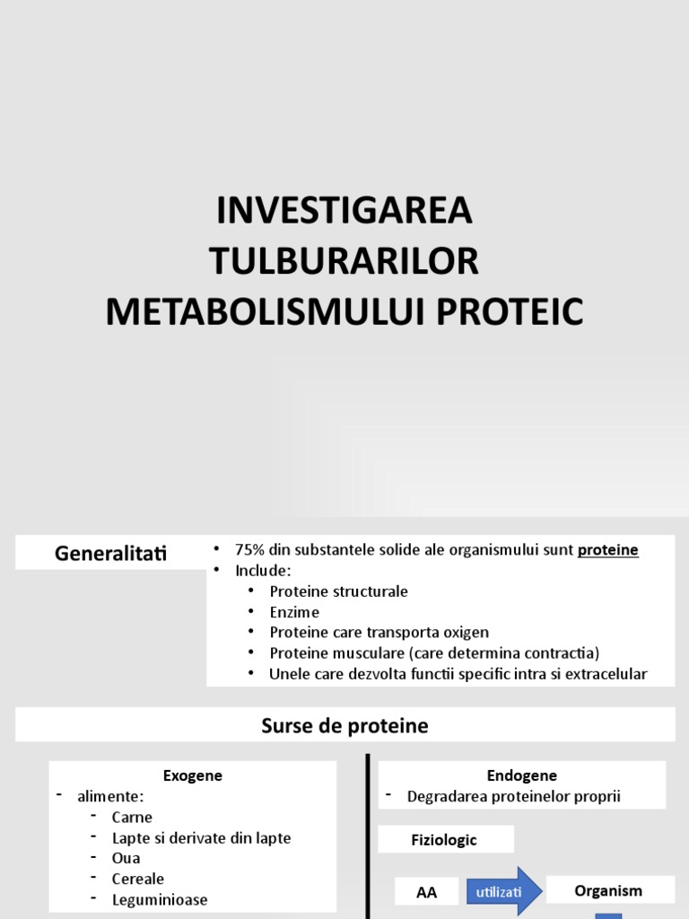 Metabolismul Proteic | PDF