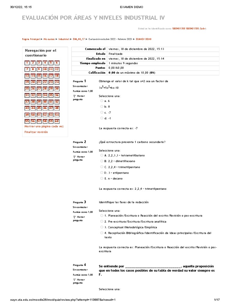 Examen Demo4 | PDF | Olas | Método científico