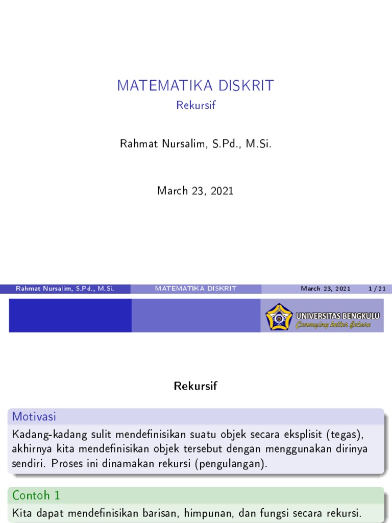 Rekursif | PDF