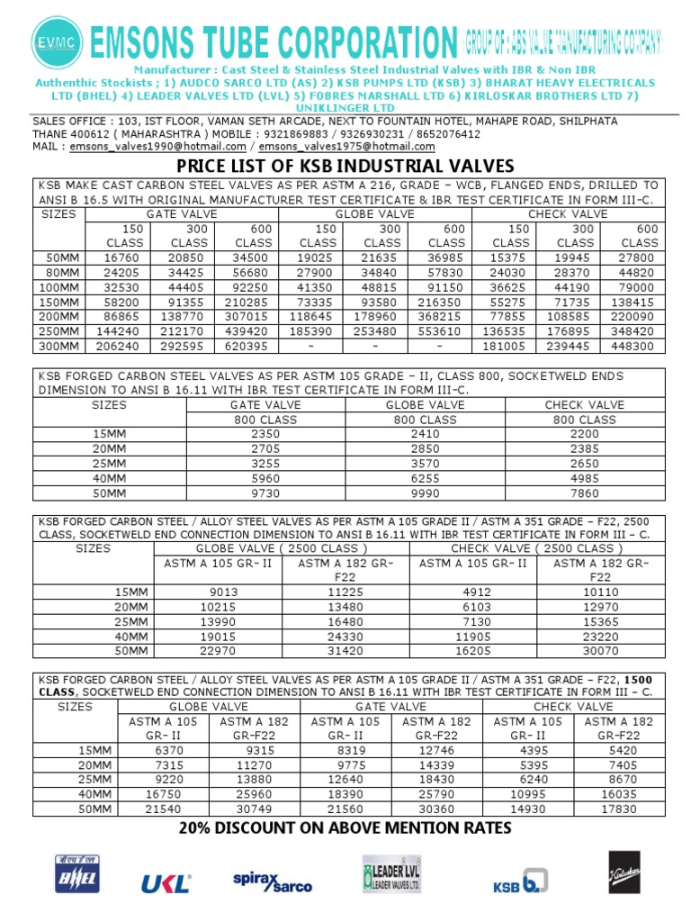 KSB Valves | Download Free PDF | Building Engineering | Materials