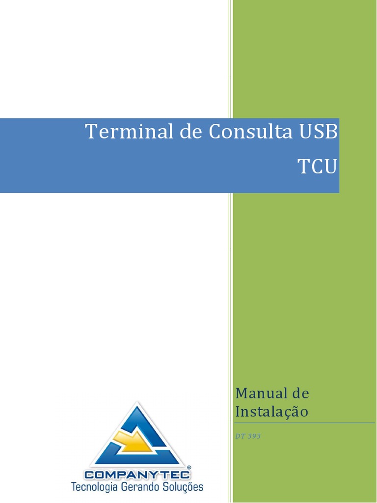 DT393 - Manual de Instalação Do TCU | PDF | Driver de dispositivo ...