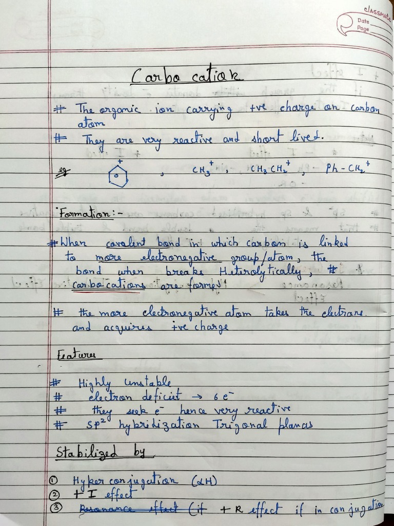 Carbocation and Rearrangement | PDF