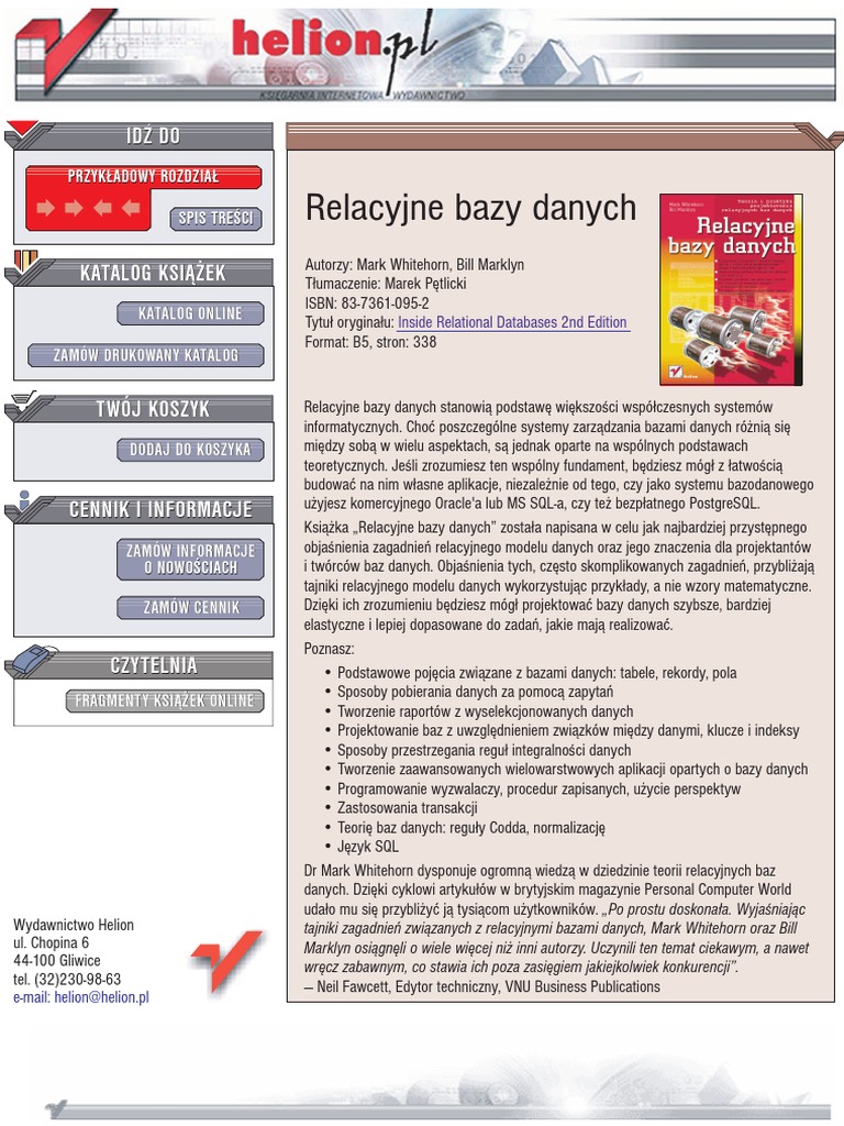 Relacyjne Bazy Danych | PDF