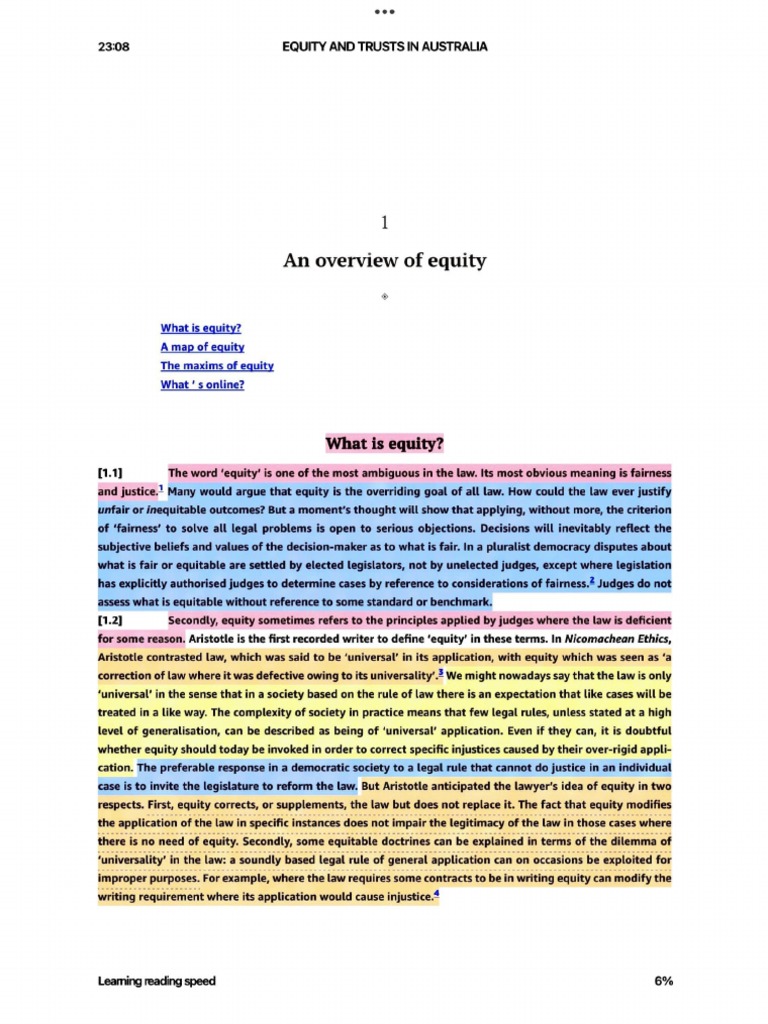 Chapter 1 | PDF | Equity (Law) | Legal Remedy