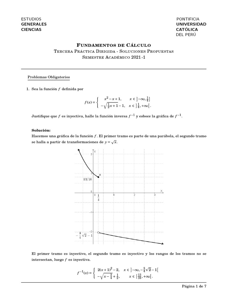 PD3 2021 1 Sol | PDF | Función (Matemáticas) | Lógica matemática