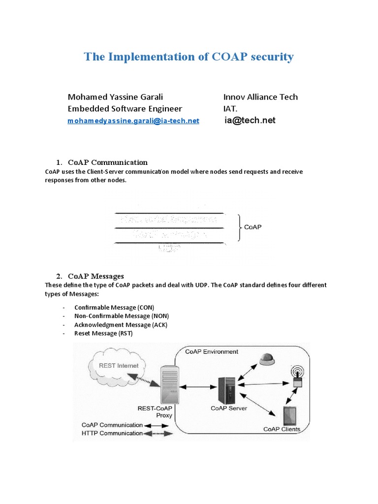 CoAP Security Implementation Guide | PDF | Public Key Certificate ...