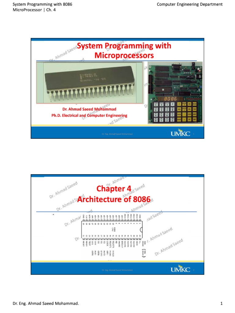 Ch04 Architecture of 8086 | PDF