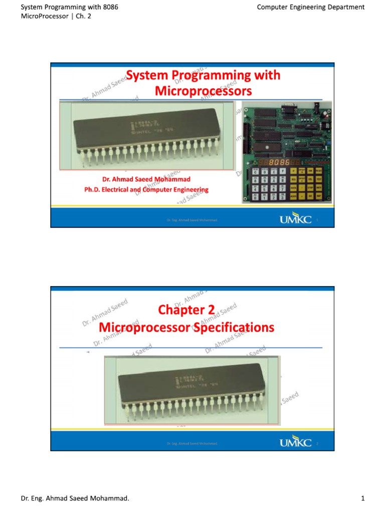 Ch02 Microprocessor Specifications | PDF