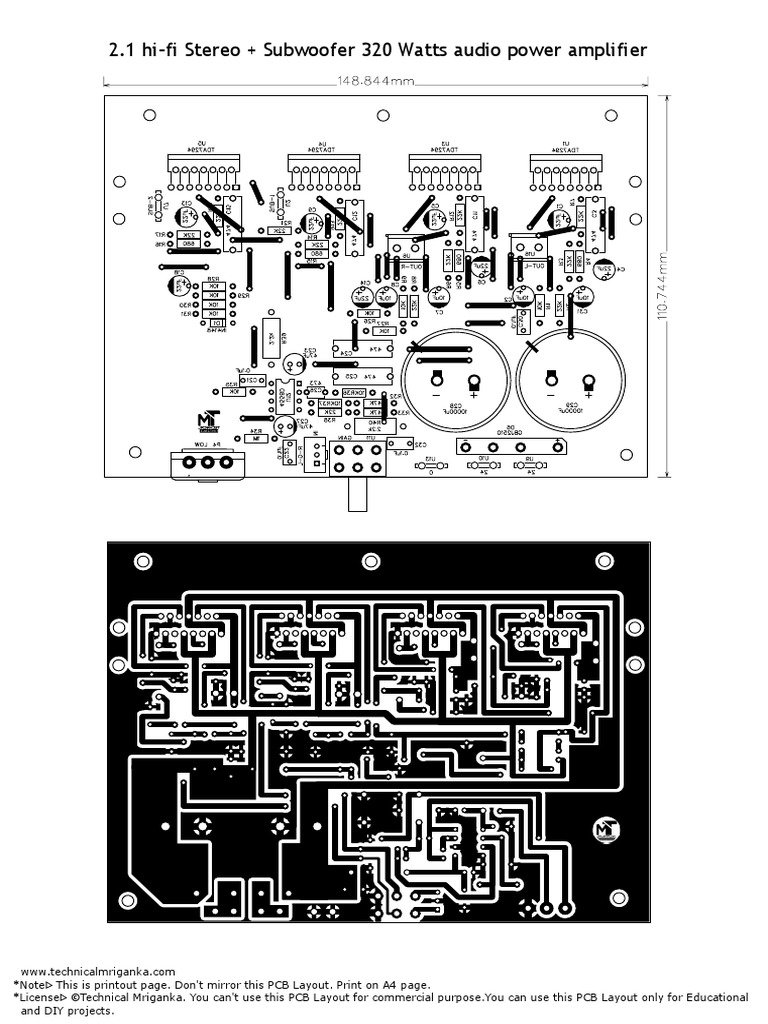 2.1 Amplifier TDA7294 Technical Mriganka | PDF