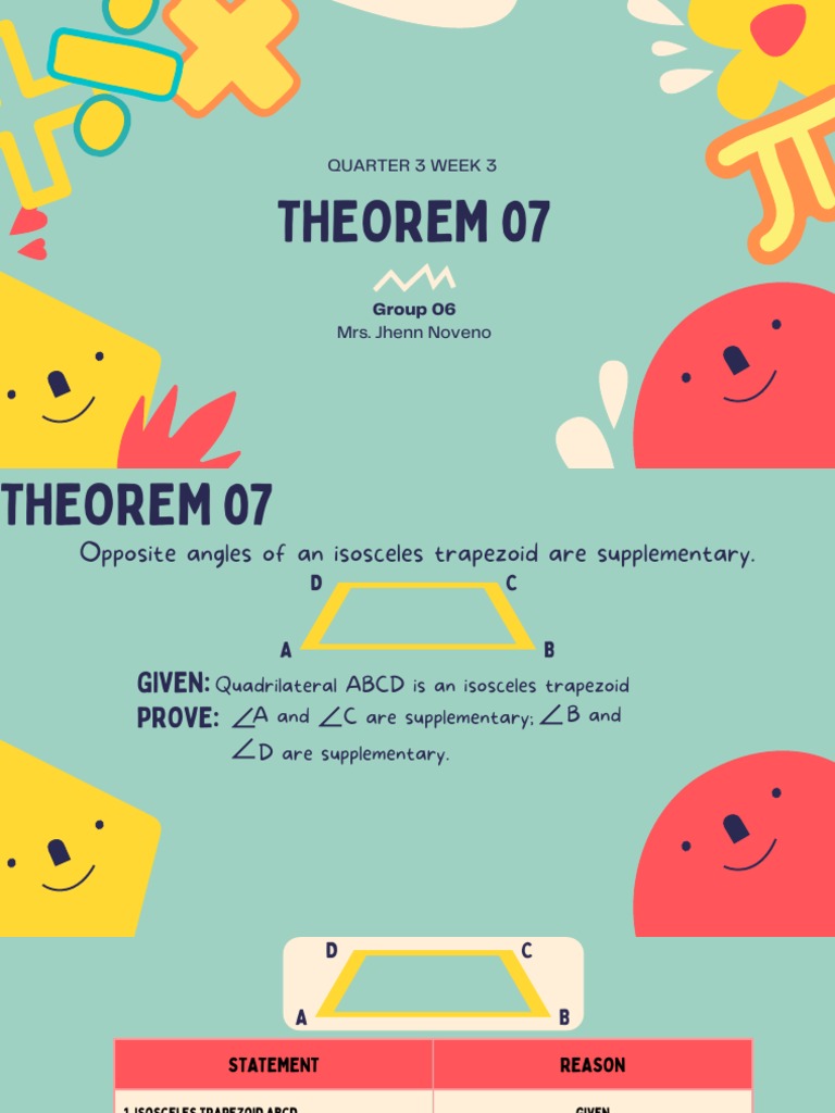 MATH 09 - Quarter 3 Theorem 07 | PDF | Angle | Euclidean Geometry