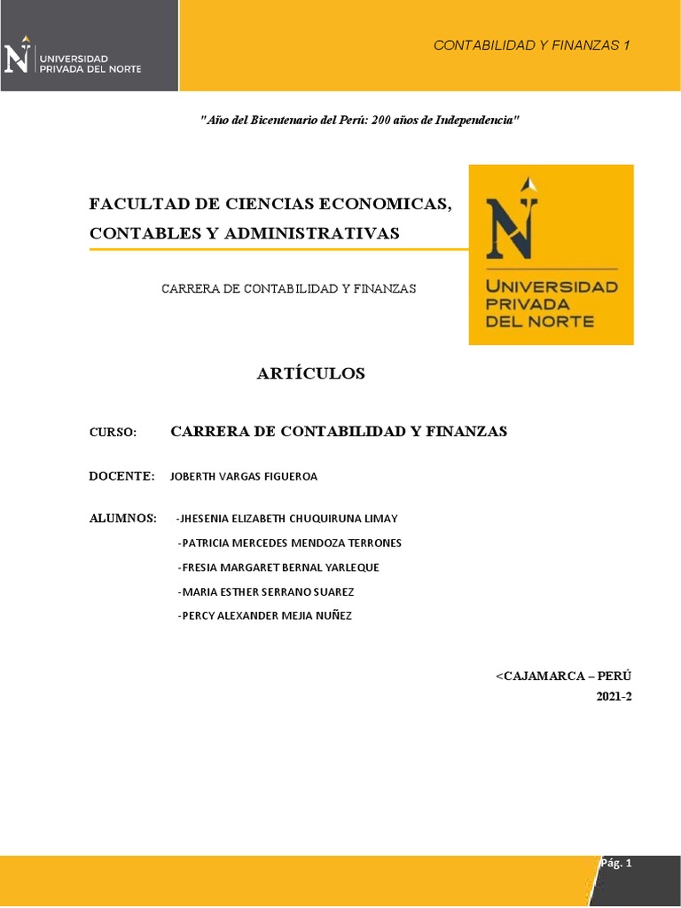 Trabajo Conta | PDF | Contabilidad | Business Trabajo Conta | PDF | Contabilidad | Business
