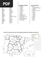 Juego Interactivo: Provincias de España | PDF