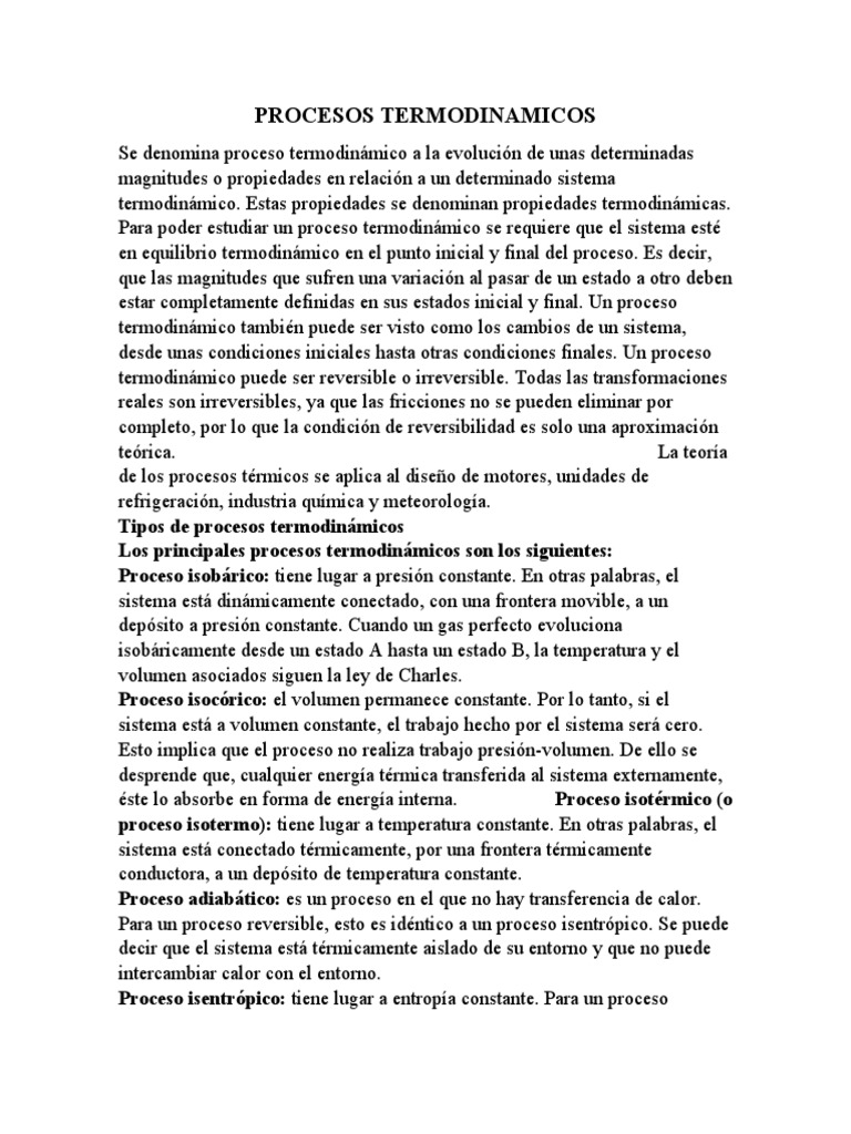 Procesos Termodinamicos Iii | PDF | Termodinámica | Entropía