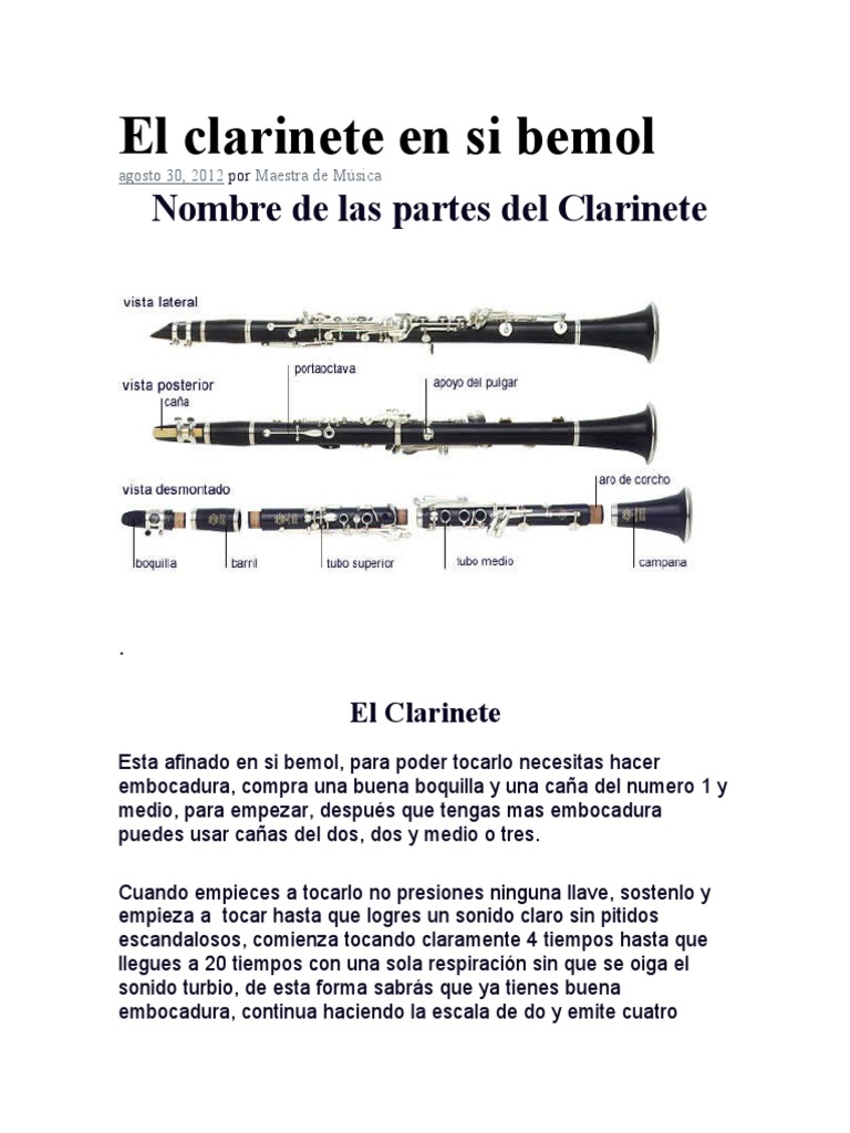 EL CLARINETE EN SI Bemol | PDF