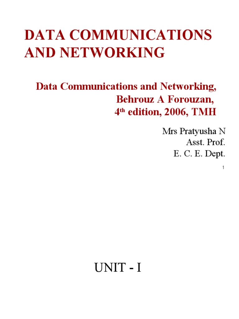 DCN Unit - 1 | PDF | Osi Model | Network Topology