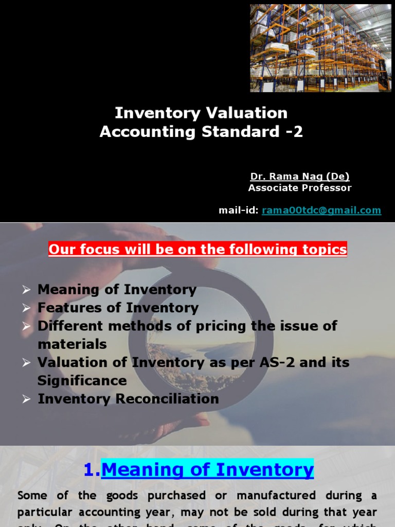 Inventory Valuation as per AS-2 | PDF | Inventory | Valuation (Finance)