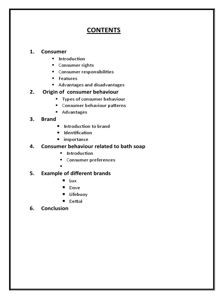 Consumer Behavior Guide: Rights, Responsibilities, Brands & Soap Preferences | PDF | Consumer ...