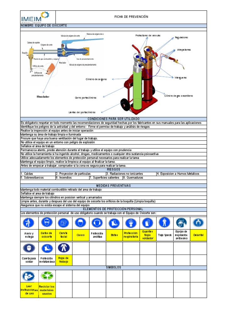 024 Preo Equipo de Oxicorte V3 | PDF | Química | Sustancias químicas