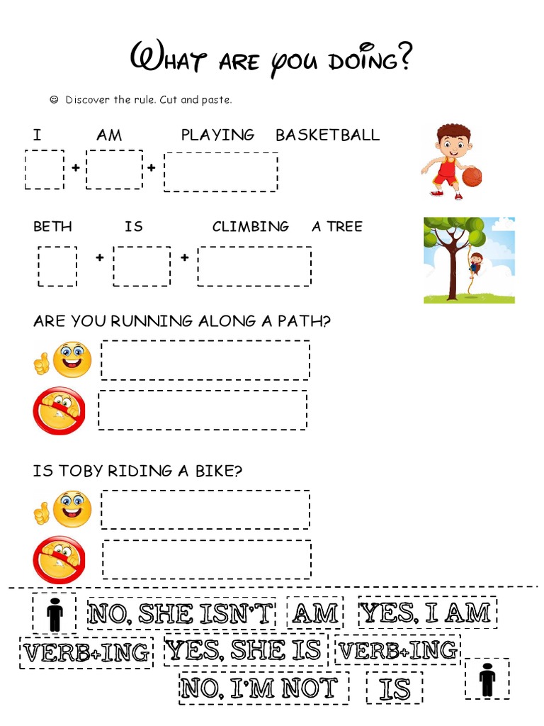 Present Continuous Guided Discovery | PDF