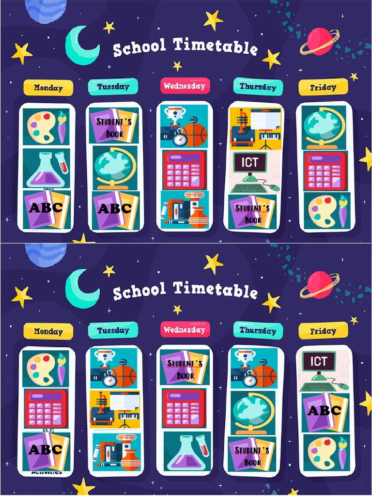 Timetables For Speaking Activity | PDF