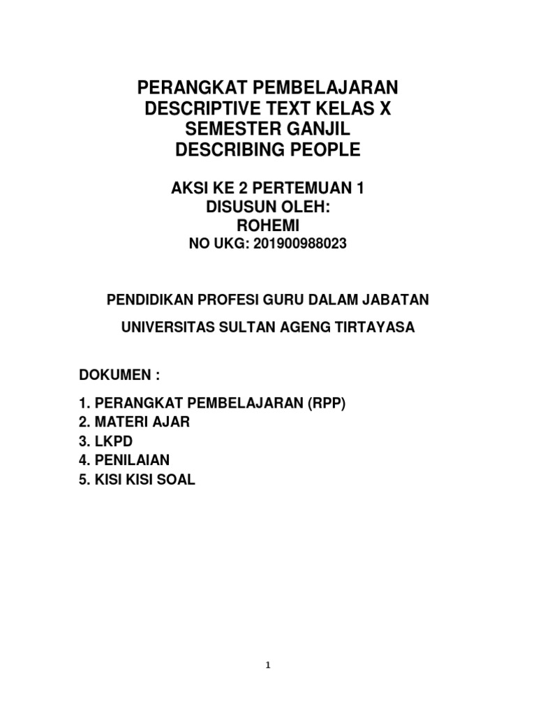 2a PERANGKAT PEMBELAJARAN - AKSI 2 | PDF