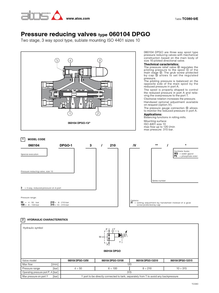 TC080 | PDF | Valve | Pressure