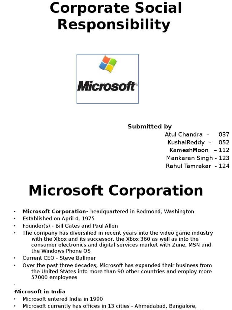 Corporate Social Responsibility | PDF | Corporate Social Responsibility ...