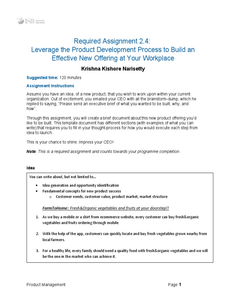 ISB Assignment 2 | PDF | Marketing | Sales