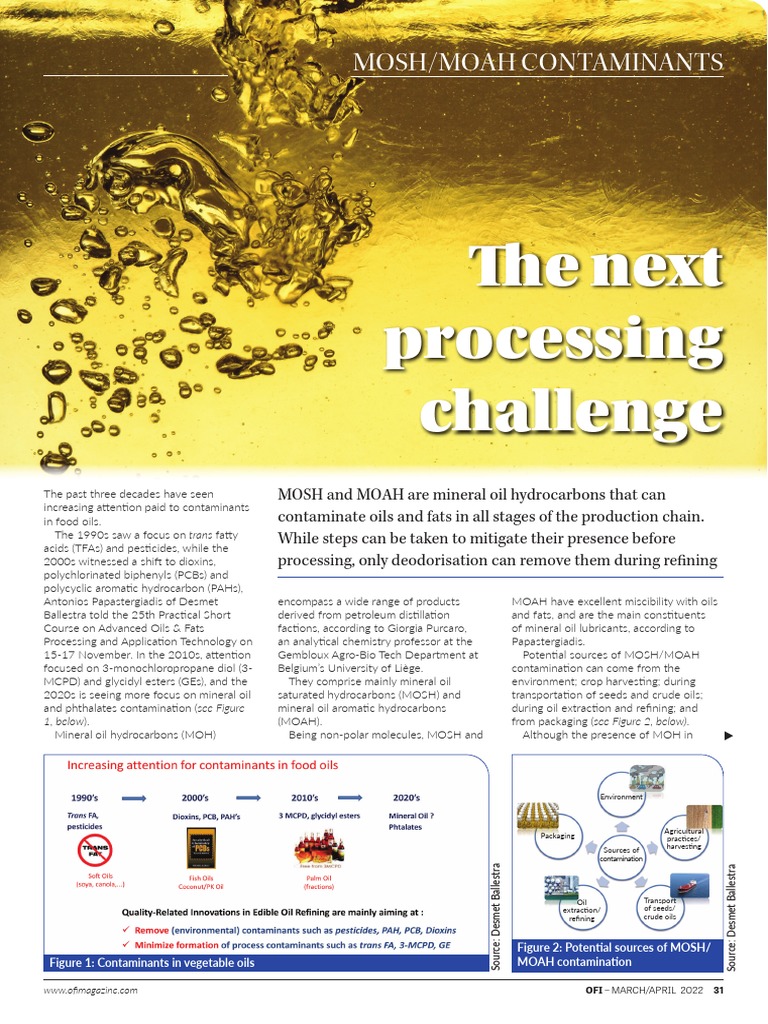 MOSH and MOAH Contaminants | PDF | Oil | Oil Refinery
