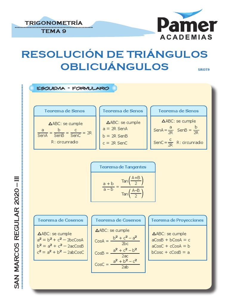 Trigonometría - Sem 9 | Descargar gratis PDF | Triángulo | Funciones ... Trigonometría - Sem 9 | Descargar gratis PDF | Triángulo | Funciones ...