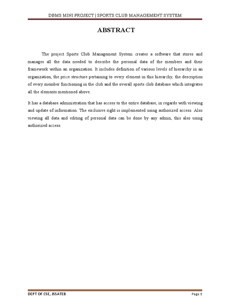 Sports Club DBMS Project | PDF | Php | Databases