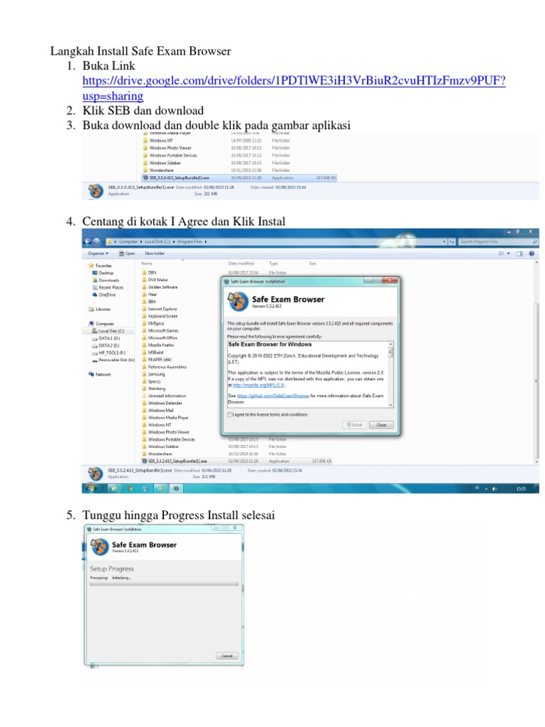 Tutorial Install Safe Exam Browser | PDF
