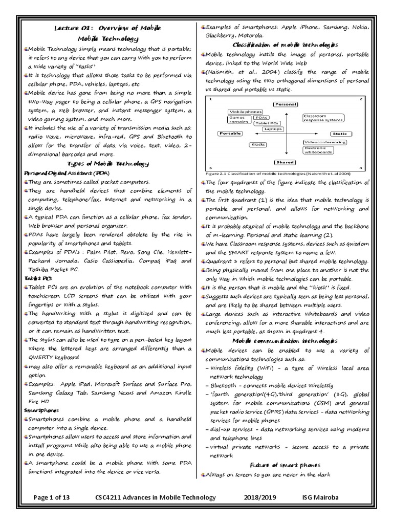 Advances in Mobile Technology | PDF | Android (Operating System ...