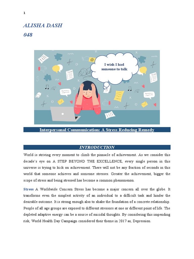 Alisha Dash 048: Interpersonal Communication: A Stress Reducing Remedy ...