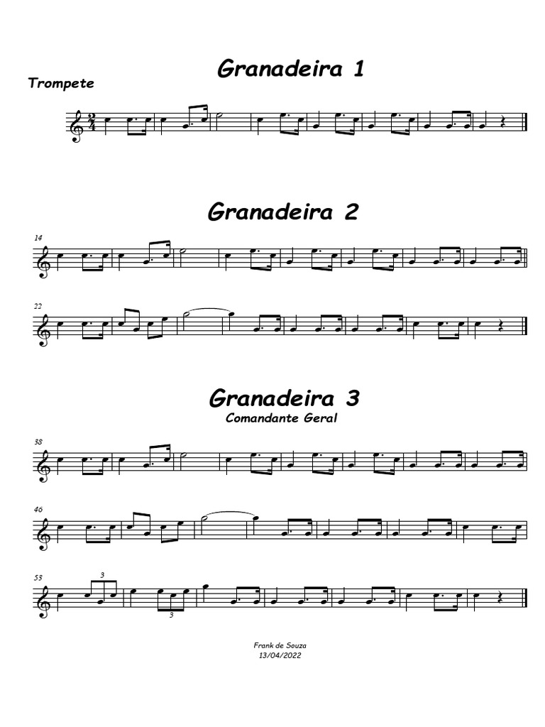 Granadeira - Trompete | PDF