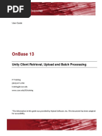 Onbase Unity Client Quick Reference Guide | PDF | Keyboard Shortcut ...